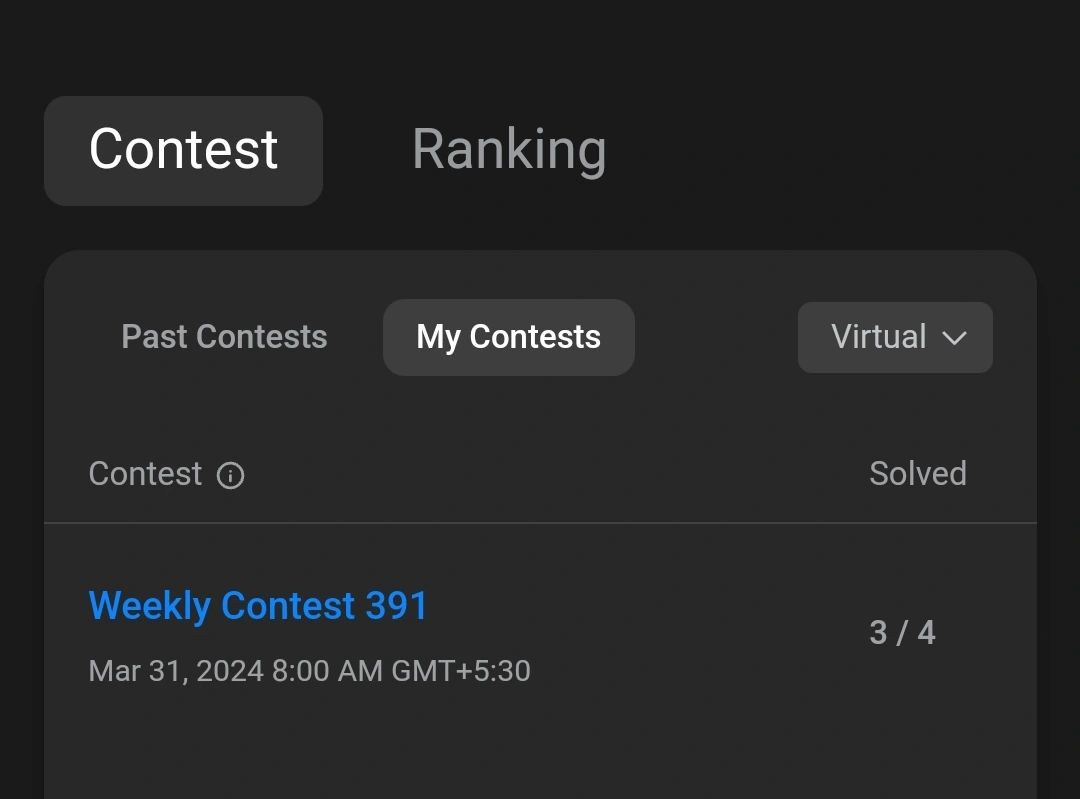 Vansh Rajput on LinkedIn: #leetcode #codingjourney #contest # ... Vansh Rajput on LinkedIn: #leetcode #codingjourney #contest # ...