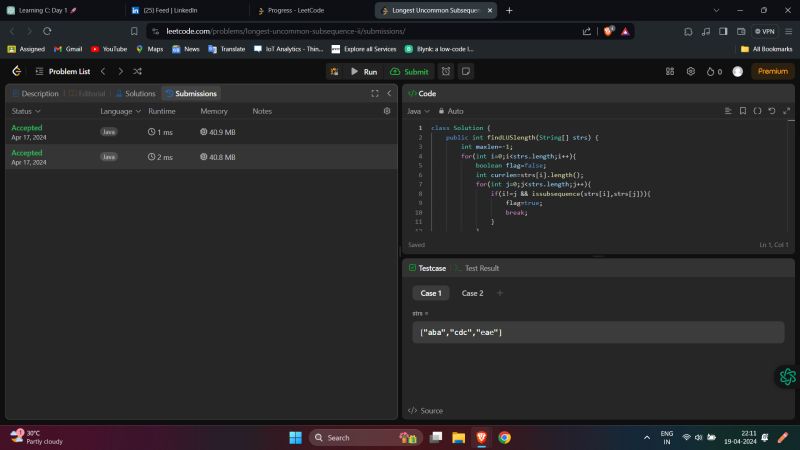 Rajesh Kanna on LinkedIn: #leetcode #problemsolving #cprogramming #day14 Rajesh Kanna on LinkedIn: #leetcode #problemsolving #cprogramming #day14
