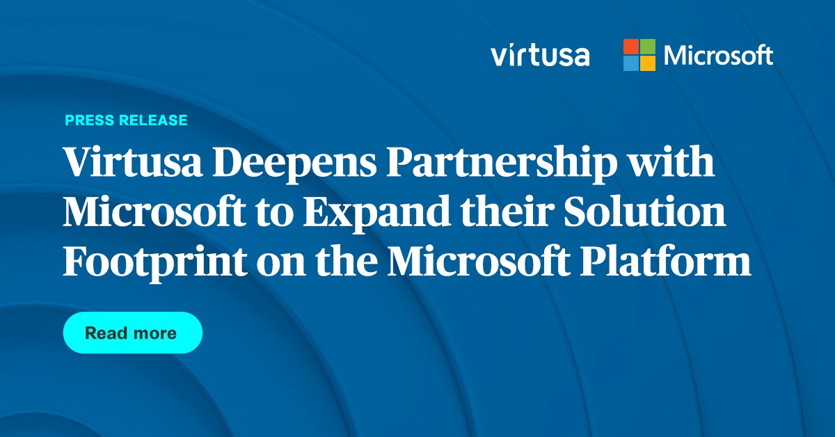 Parikshit Bharadwaj على LinkedIn: Virtusa Deepens Partnership with ... Parikshit Bharadwaj على LinkedIn: Virtusa Deepens Partnership with ...