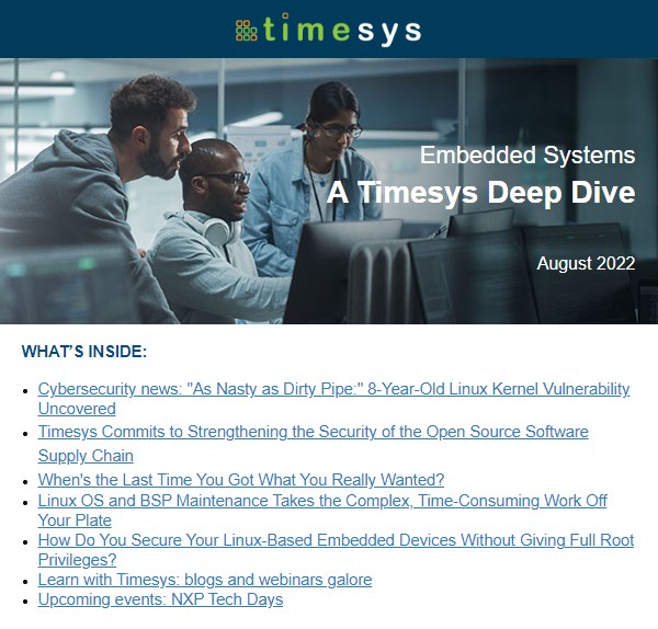 Timesys LLC on LinkedIn: Timesys Embedded Linux Software Development ... Timesys LLC on LinkedIn: Timesys Embedded Linux Software Development ...