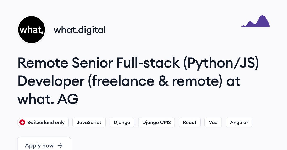 Himalayas on LinkedIn: Remote Senior Full-stack (Python/JS) Developer ... Himalayas on LinkedIn: Remote Senior Full-stack (Python/JS) Developer ...