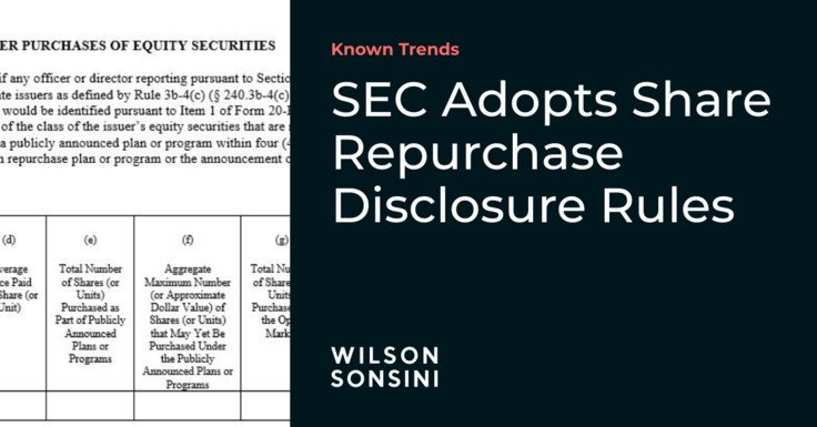 Ian Edvalson on LinkedIn: SEC Adopts Share Repurchase Disclosure Rules ... Ian Edvalson on LinkedIn: SEC Adopts Share Repurchase Disclosure Rules ...
