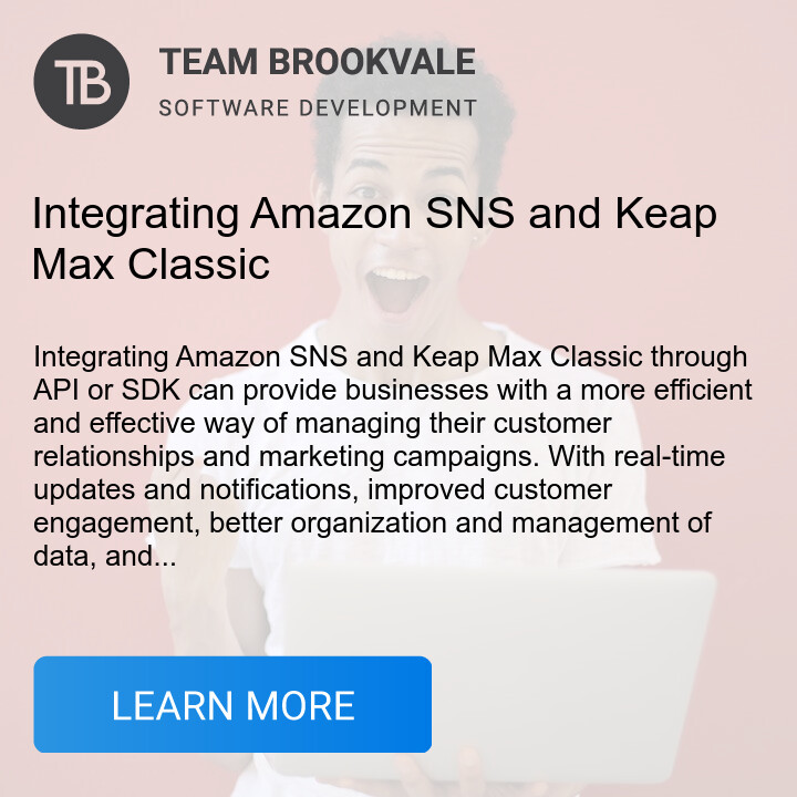 Ed Saunders on LinkedIn: Integrating Amazon SNS and Keap Max Classic Ed Saunders on LinkedIn: Integrating Amazon SNS and Keap Max Classic
