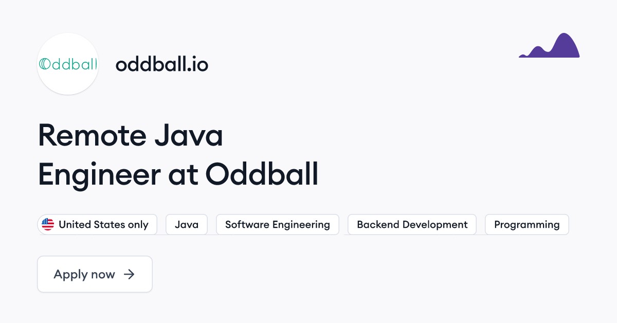 Himalayas on LinkedIn: Remote Java Engineer Job at Oddball Himalayas on LinkedIn: Remote Java Engineer Job at Oddball