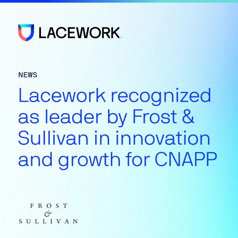 Christine Noweski on LinkedIn: Lacework Recognized by Frost & Sullivan ... Christine Noweski on LinkedIn: Lacework Recognized by Frost & Sullivan ...