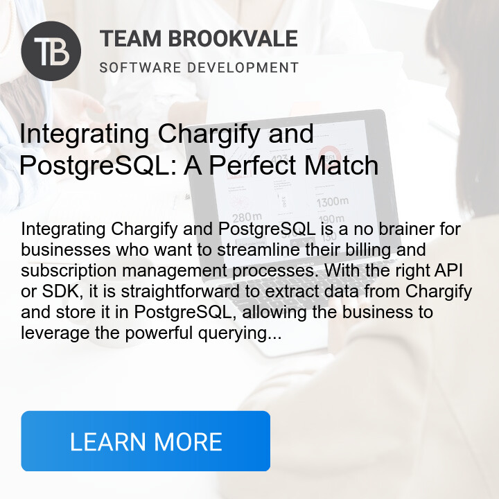 Thomas Saunders on LinkedIn: Integrating Chargify and PostgreSQL: A ... Thomas Saunders on LinkedIn: Integrating Chargify and PostgreSQL: A ...