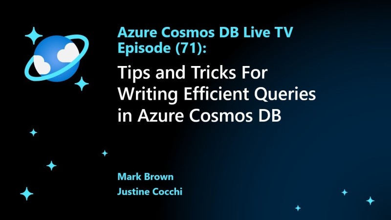 Azure Cosmos DB on LinkedIn: Tips and tricks for writing efficient ... Azure Cosmos DB on LinkedIn: Tips and tricks for writing efficient ...