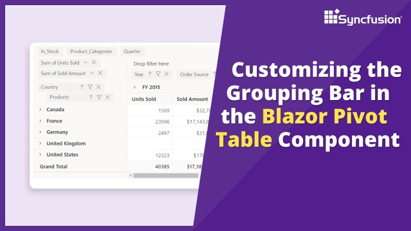Syncfusion on LinkedIn: Customizing the Grouping Bar in Blazor Pivot ... Syncfusion on LinkedIn: Customizing the Grouping Bar in Blazor Pivot ...