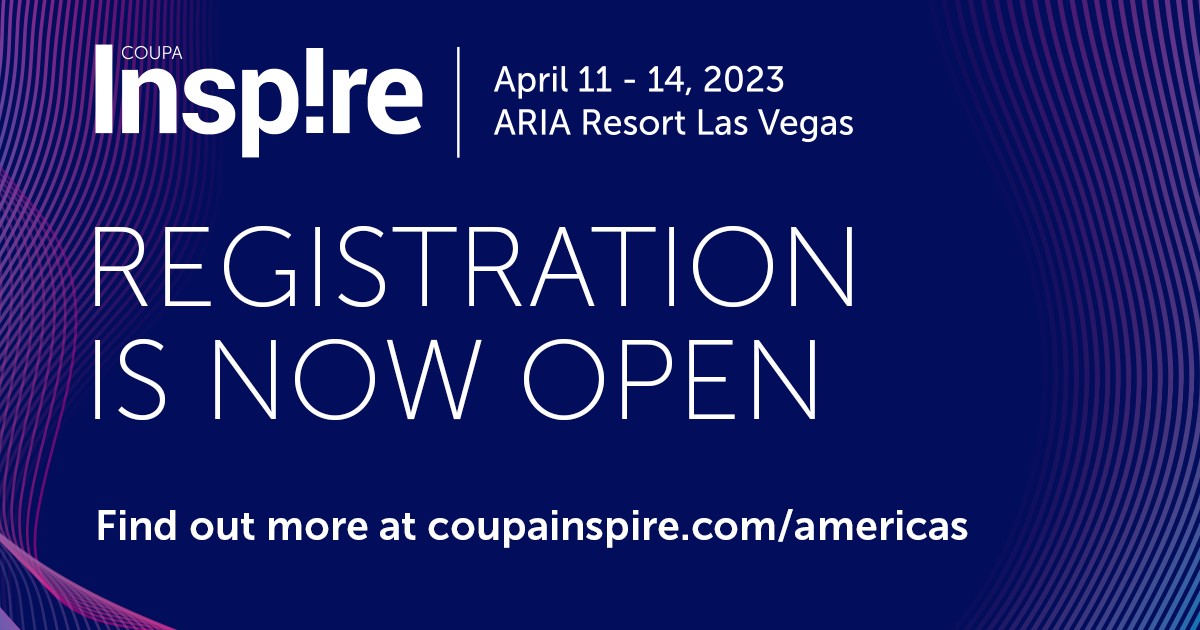 Rhonda Cusack on LinkedIn: Coupa Inspire - 2023 Americas BSM Conference ... Rhonda Cusack on LinkedIn: Coupa Inspire - 2023 Americas BSM Conference ...