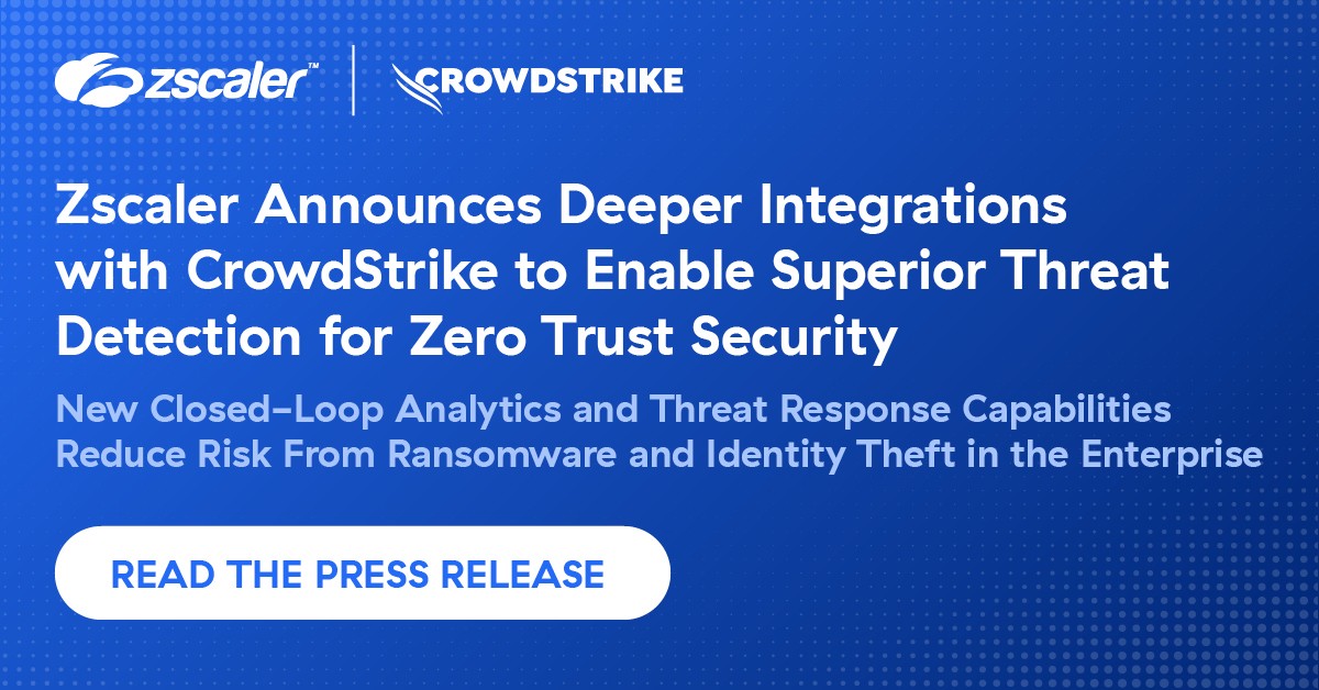 Joshua Sandi on LinkedIn: Zscaler Announces Deeper Integrations with ... Joshua Sandi on LinkedIn: Zscaler Announces Deeper Integrations with ...