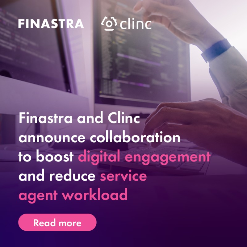 Shuki Licht on LinkedIn: Finastra and Clinc announce collaboration to ... Shuki Licht on LinkedIn: Finastra and Clinc announce collaboration to ...