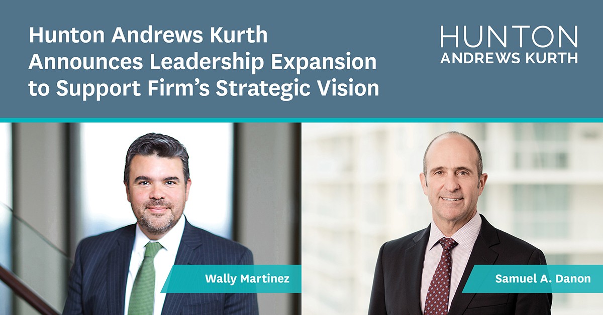 Hunton Andrews Kurth LLP on LinkedIn: Hunton Andrews Kurth Announces ... Hunton Andrews Kurth LLP on LinkedIn: Hunton Andrews Kurth Announces ...
