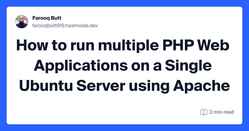 Farooq B. on LinkedIn: how to run multiple php versions on ubuntu Farooq B. on LinkedIn: how to run multiple php versions on ubuntu