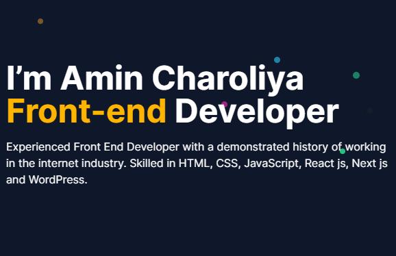 Amin Charoliya on LinkedIn: Amin Charoliya | Front End Developer based ... Amin Charoliya on LinkedIn: Amin Charoliya | Front End Developer based ...
