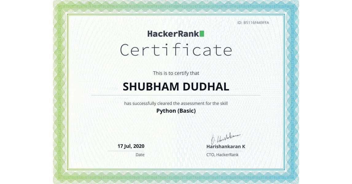 SHUBHAM DUDHAL on LinkedIn: Cleared the Skill Certification Test on ... SHUBHAM DUDHAL on LinkedIn: Cleared the Skill Certification Test on ...