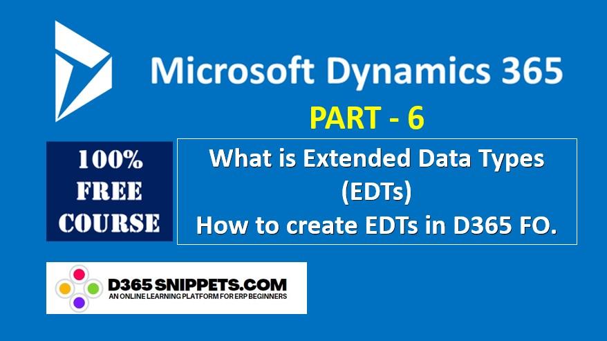 Rafeeque Ahamed (Qatar) on LinkedIn: What is Extended Data Types (EDTs ... Rafeeque Ahamed (Qatar) on LinkedIn: What is Extended Data Types (EDTs ...