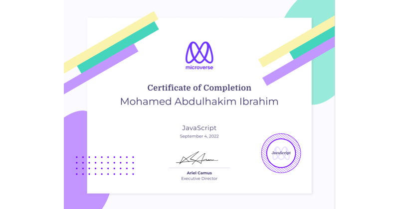 Mohamed Ibrahim on LinkedIn: Microverse JavaScript Module • Mohamed ... Mohamed Ibrahim on LinkedIn: Microverse JavaScript Module • Mohamed ...