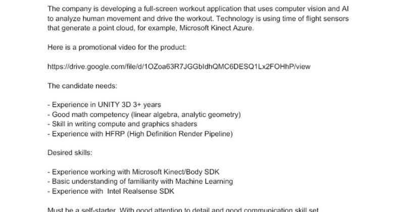 Igor Magazinik on LinkedIn: Looking for a senior Unity developer with ... Igor Magazinik on LinkedIn: Looking for a senior Unity developer with ...
