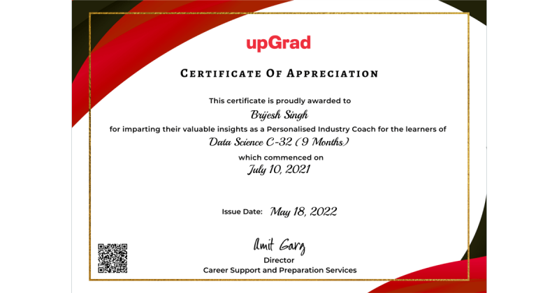 Brijesh Singh on LinkedIn: Certificate of Appreciation • Brijesh Singh ... Brijesh Singh on LinkedIn: Certificate of Appreciation • Brijesh Singh ...