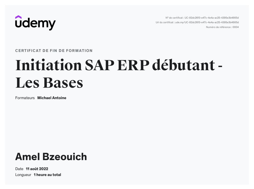 Amel Bzeouich on LinkedIn: Udemy Course Completion Certificate Amel Bzeouich on LinkedIn: Udemy Course Completion Certificate