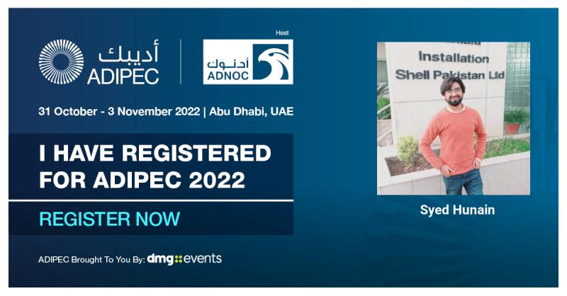 Syed Hunain on LinkedIn: ADIPEC 2022 Syed Hunain on LinkedIn: ADIPEC 2022