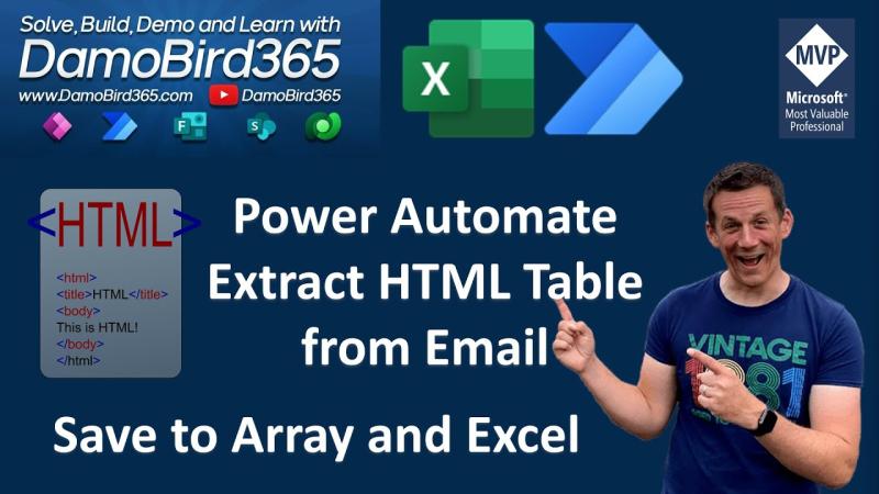 Brandon B. on LinkedIn: Extract HTML Table from Email in Power Automate Brandon B. on LinkedIn: Extract HTML Table from Email in Power Automate