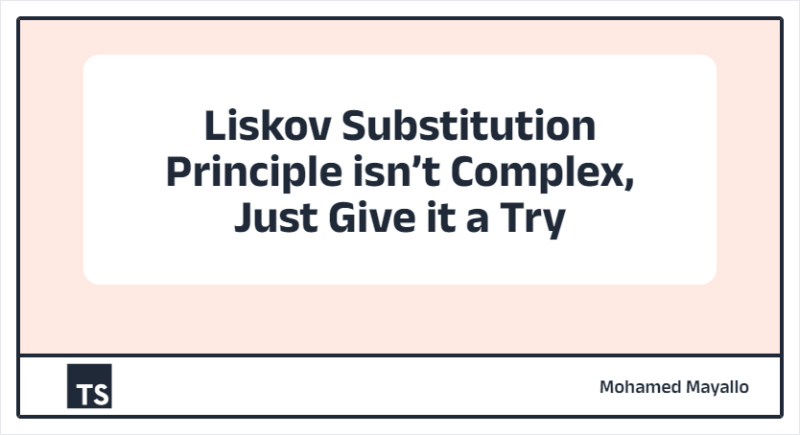 Mohamed Mayallo on LinkedIn: Liskov Substitution Principle isn’t ... Mohamed Mayallo on LinkedIn: Liskov Substitution Principle isn’t ...