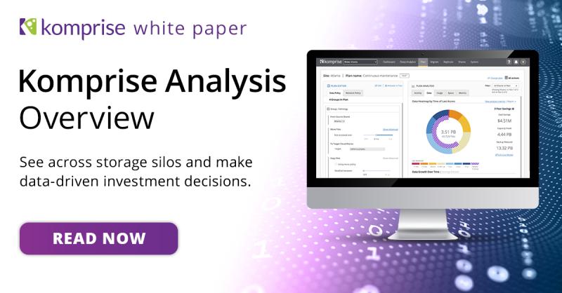 John (Jake) True on LinkedIn: Komprise Analysis Overview White Paper John (Jake) True on LinkedIn: Komprise Analysis Overview White Paper