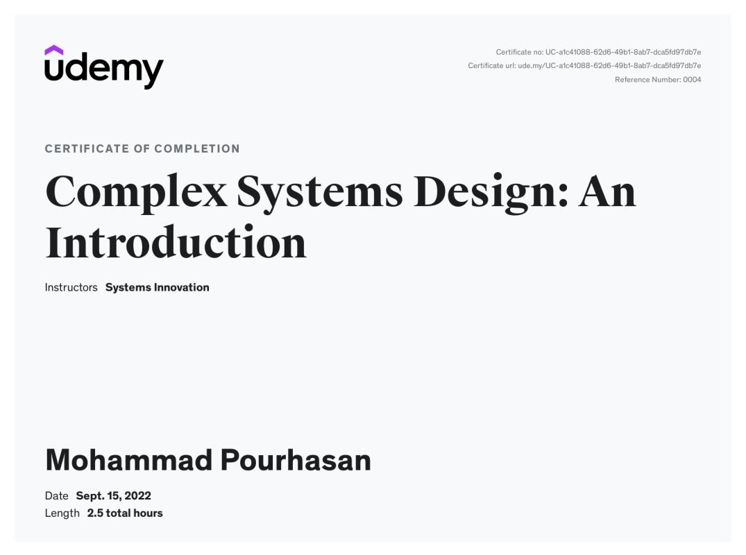 Mohammad pourhasan on LinkedIn: Udemy Course Completion Certificate Mohammad pourhasan on LinkedIn: Udemy Course Completion Certificate