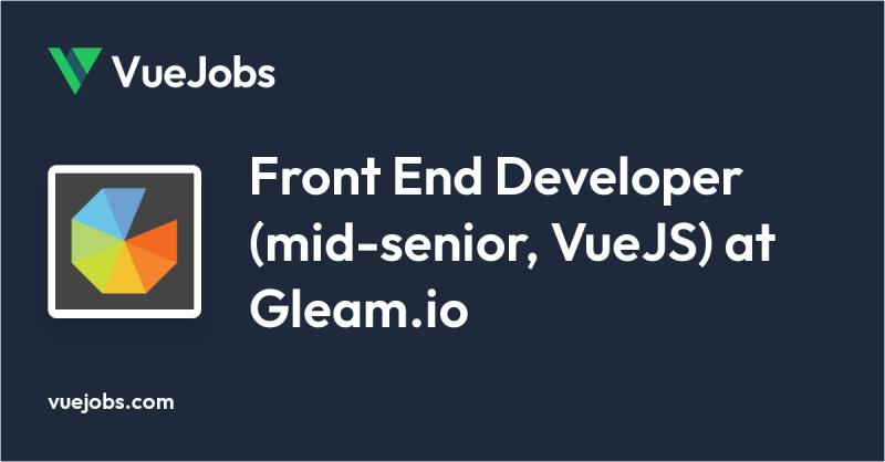 Vue.js Jobs - The #1 Vue.js job board on LinkedIn: Front End Developer ... Vue.js Jobs - The #1 Vue.js job board on LinkedIn: Front End Developer ...
