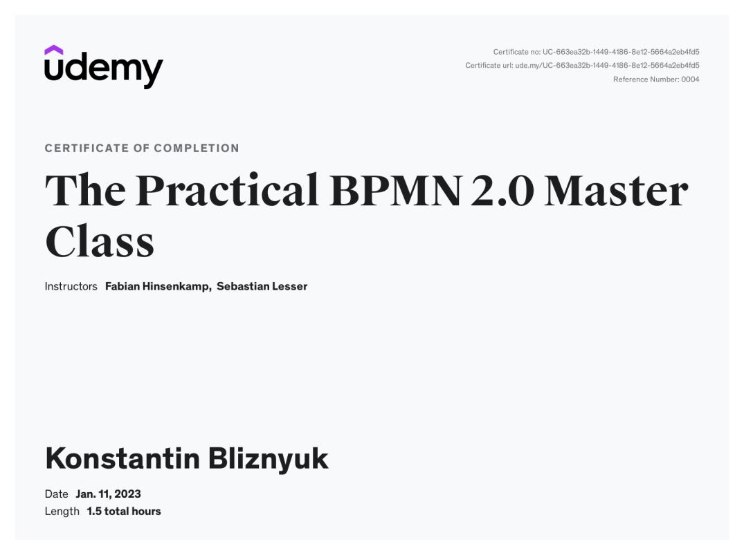Kanstantsin Blizniuk on LinkedIn: Udemy Course Completion Certificate Kanstantsin Blizniuk on LinkedIn: Udemy Course Completion Certificate