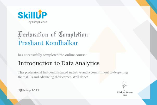 PRASHANT KONDHALKAR on LinkedIn: Prashant Kondhalkar has successfully ... PRASHANT KONDHALKAR on LinkedIn: Prashant Kondhalkar has successfully ...