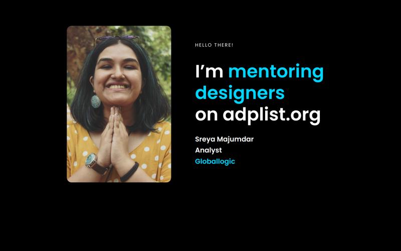 Sreya S. Majumdar on LinkedIn: Get mentored by Sreya Majumdar on ADPList Sreya S. Majumdar on LinkedIn: Get mentored by Sreya Majumdar on ADPList