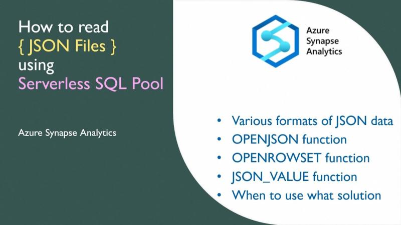 Manish Kumar on LinkedIn: Query all JSON formats in Azure Synapse ... Manish Kumar on LinkedIn: Query all JSON formats in Azure Synapse ...