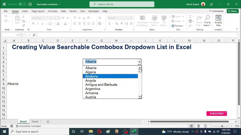 Learn Microsoft Excel on LinkedIn: Searchable Drop Down List in Excel ... Learn Microsoft Excel on LinkedIn: Searchable Drop Down List in Excel ...