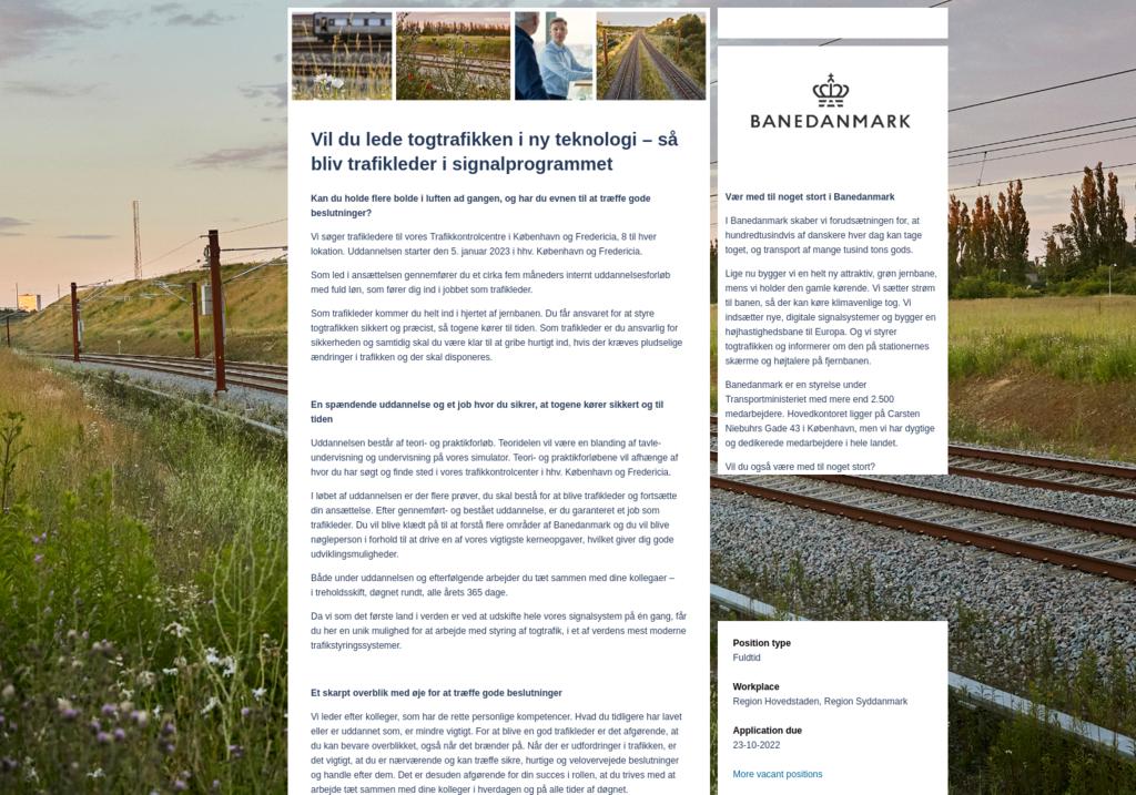 Dennis A Jørgensen on LinkedIn: Vil du lede togtrafikken i ny teknologi ... Dennis A Jørgensen on LinkedIn: Vil du lede togtrafikken i ny teknologi ...