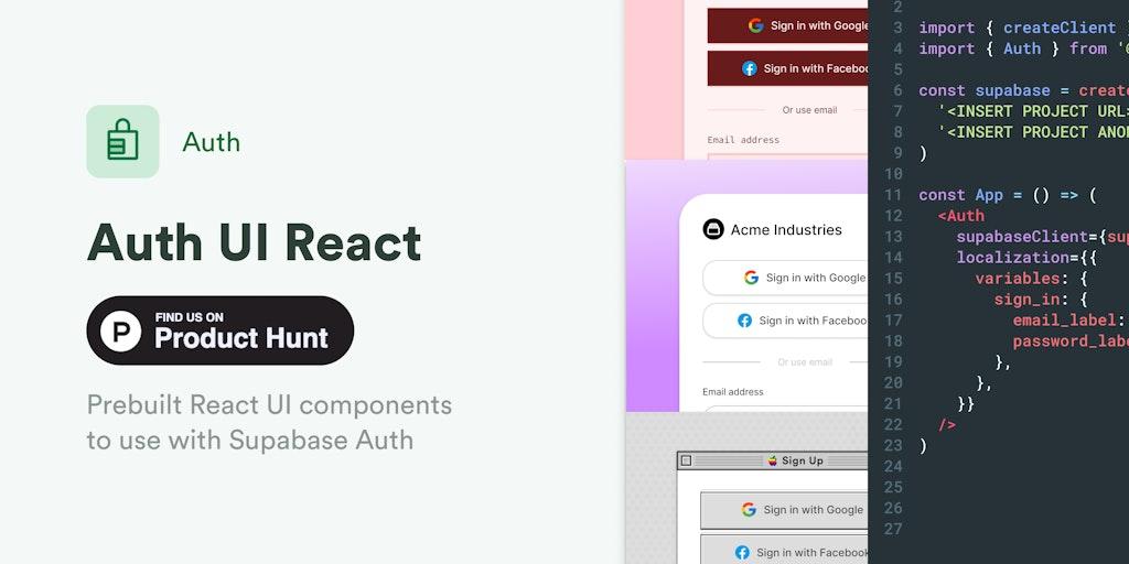 Jonathan Summers-Muir on LinkedIn: Pre-built Auth UI for React ... Jonathan Summers-Muir on LinkedIn: Pre-built Auth UI for React ...