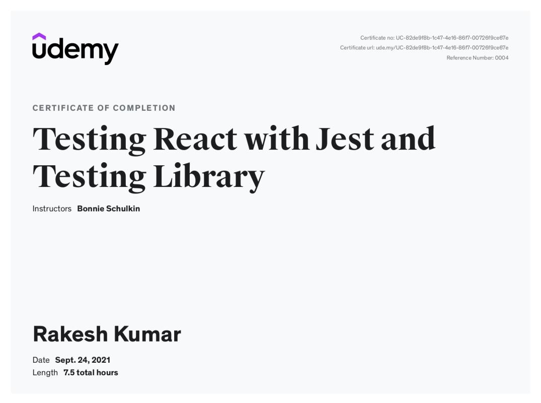 Rakesh Kumar on LinkedIn: #react #udemycourses Rakesh Kumar on LinkedIn: #react #udemycourses