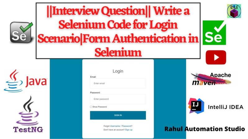 Rahul Kansal on LinkedIn: 🔥🔥Interview Question - Write a Selenium code ... Rahul Kansal on LinkedIn: 🔥🔥Interview Question - Write a Selenium code ...