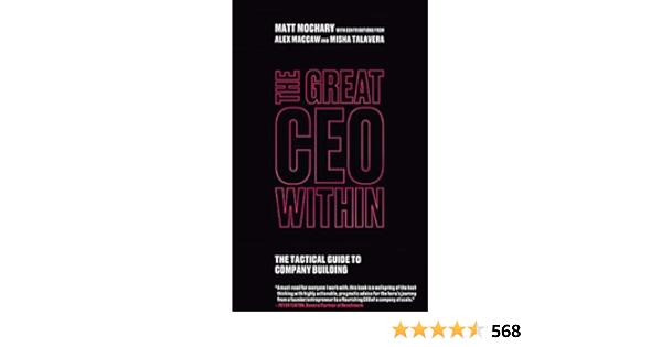 Charles Zhang on LinkedIn: The Great CEO Within: The Tactical Guide to ... Charles Zhang on LinkedIn: The Great CEO Within: The Tactical Guide to ...