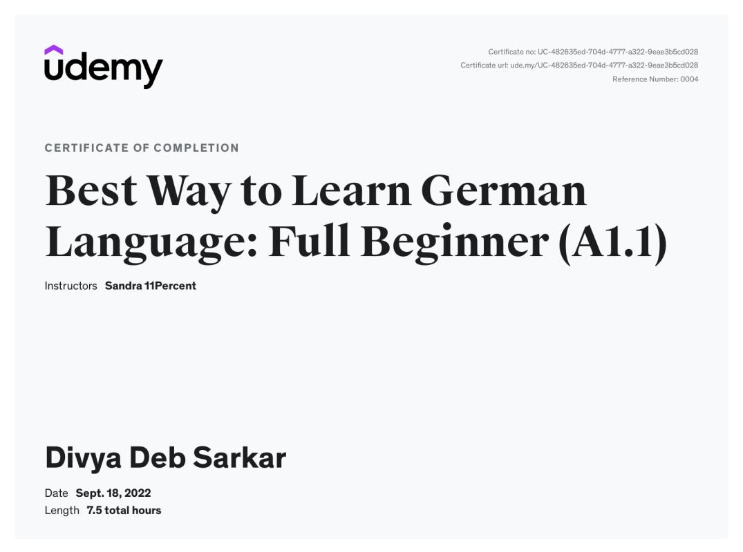 Divya Deb Sarkar auf LinkedIn: Udemy Course Completion Certificate Divya Deb Sarkar auf LinkedIn: Udemy Course Completion Certificate