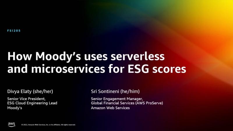 Divya Elaty auf LinkedIn: AWS re:Invent 2022 - How Moody’s uses ... Divya Elaty auf LinkedIn: AWS re:Invent 2022 - How Moody’s uses ...