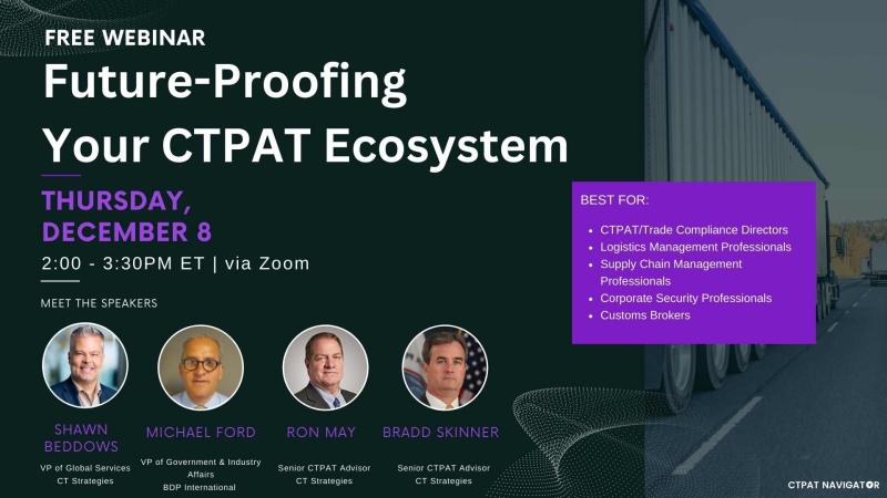 Allen Gina on LinkedIn: CTPAT Webinar | Future-Proofing Your Compliance ... Allen Gina on LinkedIn: CTPAT Webinar | Future-Proofing Your Compliance ...
