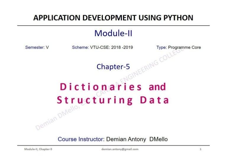 Demian Antony D'Mello on LinkedIn: Python Programming ADP VTU CSE ... Demian Antony D'Mello on LinkedIn: Python Programming ADP VTU CSE ...