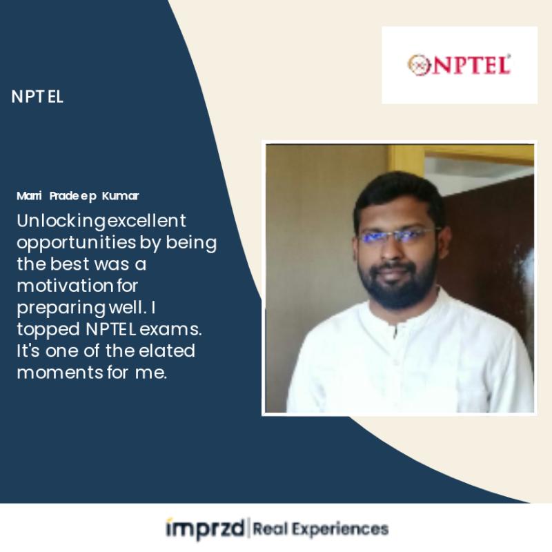 Dr. Pradeep Kumar Marri on LinkedIn: NPTEL Dr. Pradeep Kumar Marri on LinkedIn: NPTEL