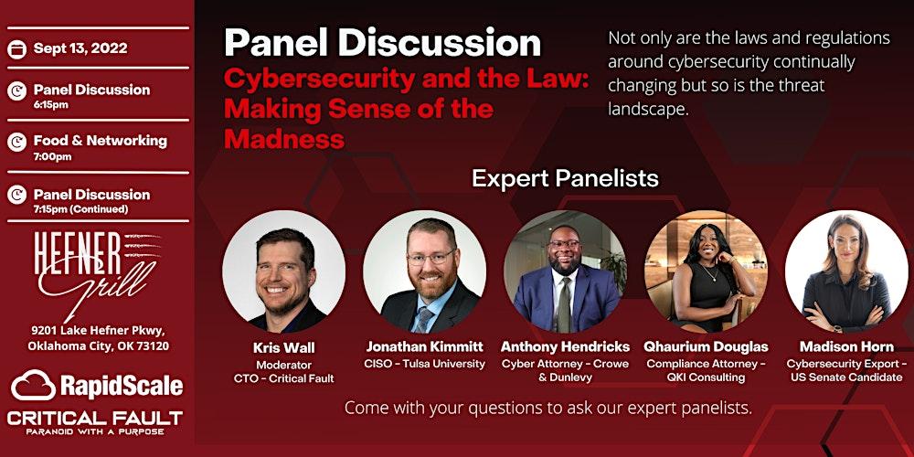 Kierston W. on LinkedIn: Panel Discussion - Cybersecurity and the Law ... Kierston W. on LinkedIn: Panel Discussion - Cybersecurity and the Law ...