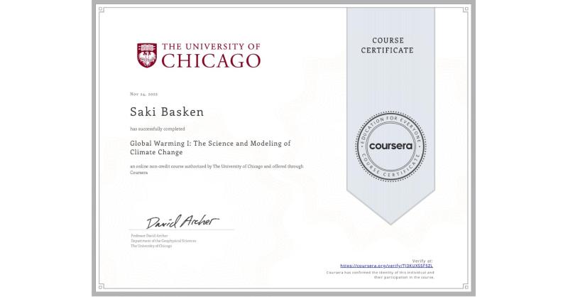 David Basken on LinkedIn: Completion Certificate for Global Warming I ... David Basken on LinkedIn: Completion Certificate for Global Warming I ...