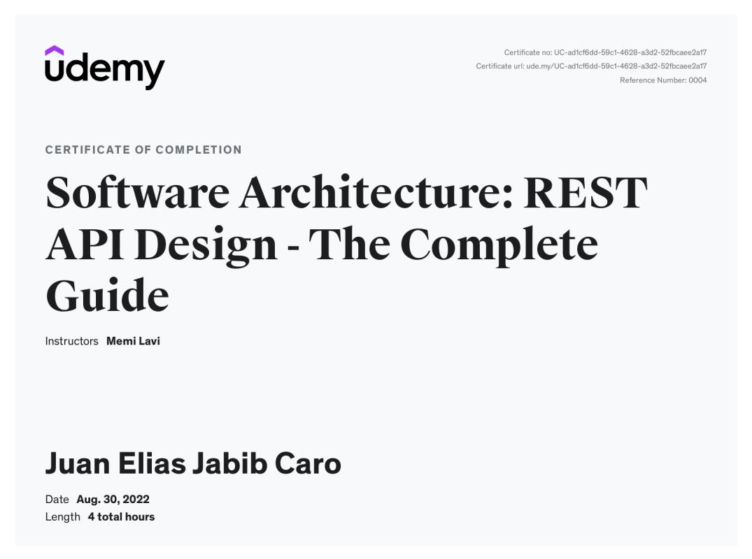 Juan Jabib on LinkedIn: Udemy Course Completion Certificate Juan Jabib on LinkedIn: Udemy Course Completion Certificate