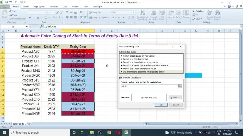Learn Microsoft Excel on LinkedIn: Auto Colour Code Stock Expiry Dates ... Learn Microsoft Excel on LinkedIn: Auto Colour Code Stock Expiry Dates ...