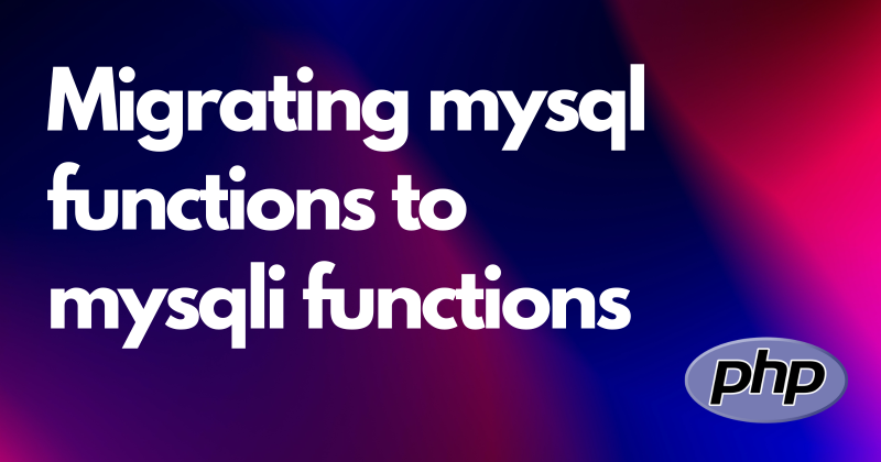 Akash Pate on LinkedIn: Migrating mysql functions to mysqli functions ... Akash Pate on LinkedIn: Migrating mysql functions to mysqli functions ...
